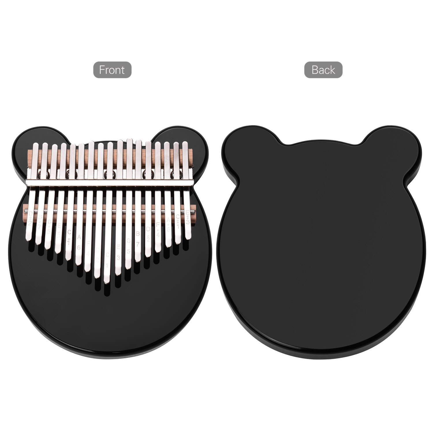 ammoon 17-Key Thumb Piano Black Acrylic Kalimba Mb... – Grandado