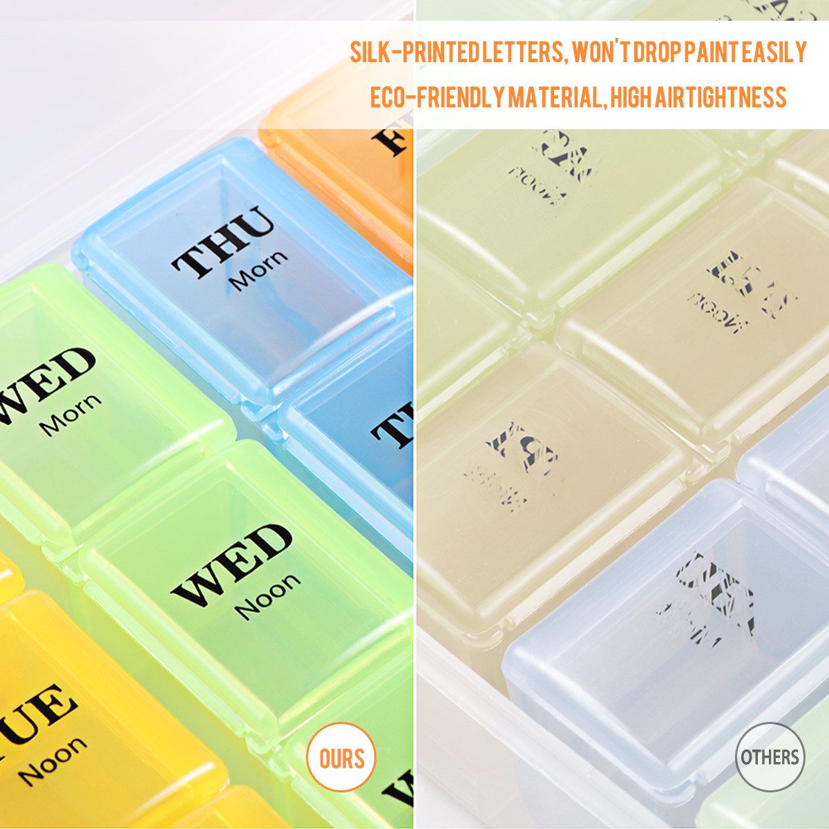 ROSENICE Weekly Pill Box Organiser Portable Medici... – Grandado