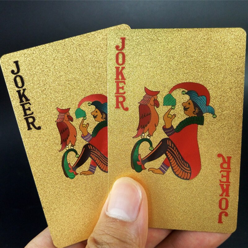 54 Playing Cards 500 euro Waterproof Gold Foil Pla... – Grandado