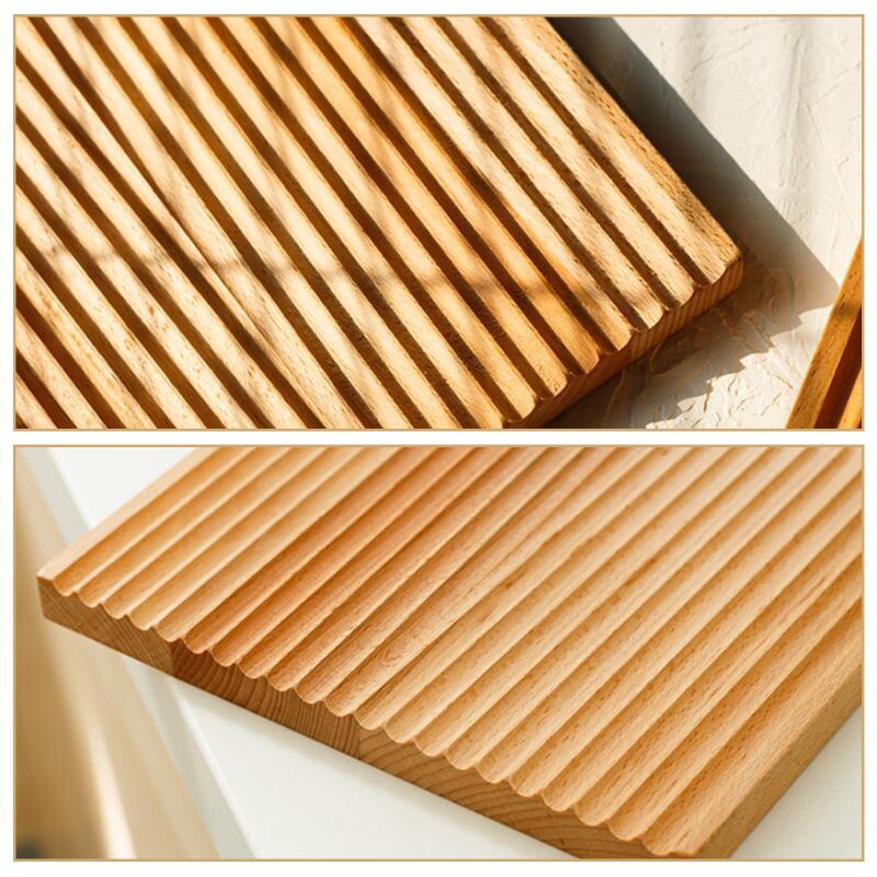 Nordic Style Beech Wooden Chopping Block Bread Des... – Vicedeal