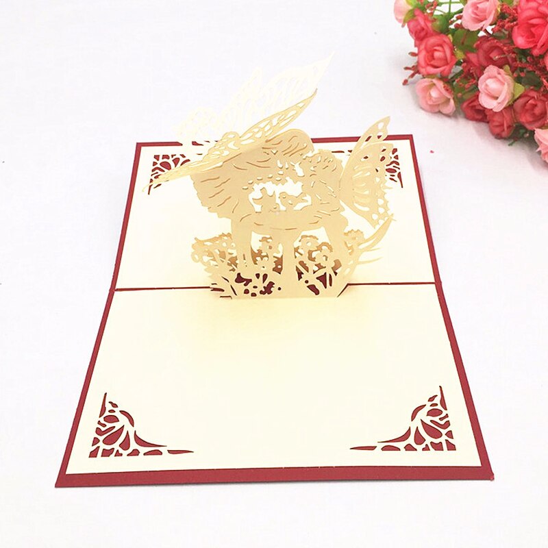 Angel Kiss 3D Hollowed Marriage Birthday Party Wed... – Vicedeal