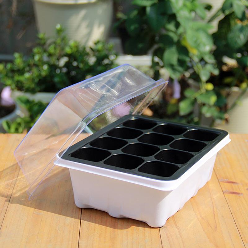 10pcs 12 grid Nursery Pots Planting Seed Tray Kit ... – Grandado