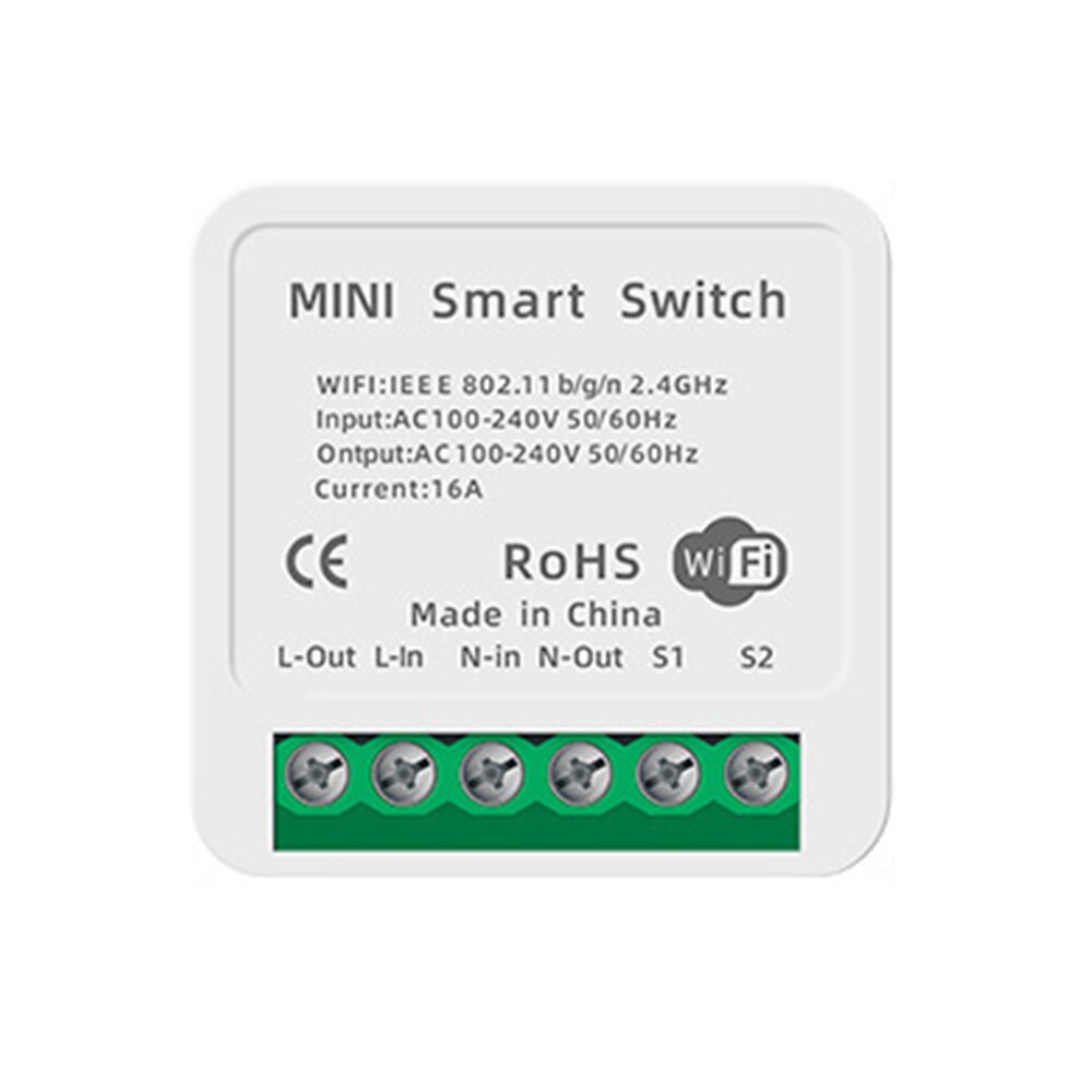 16A Mini Tuya Wifi DIY Smart Switch 2 Way Control ... – Grandado