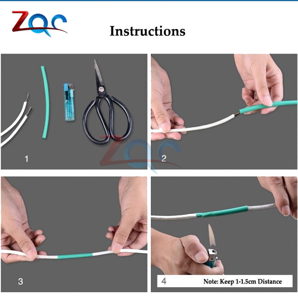 164 st/set krympslang termoretractabil polyolefin ... – Grandado