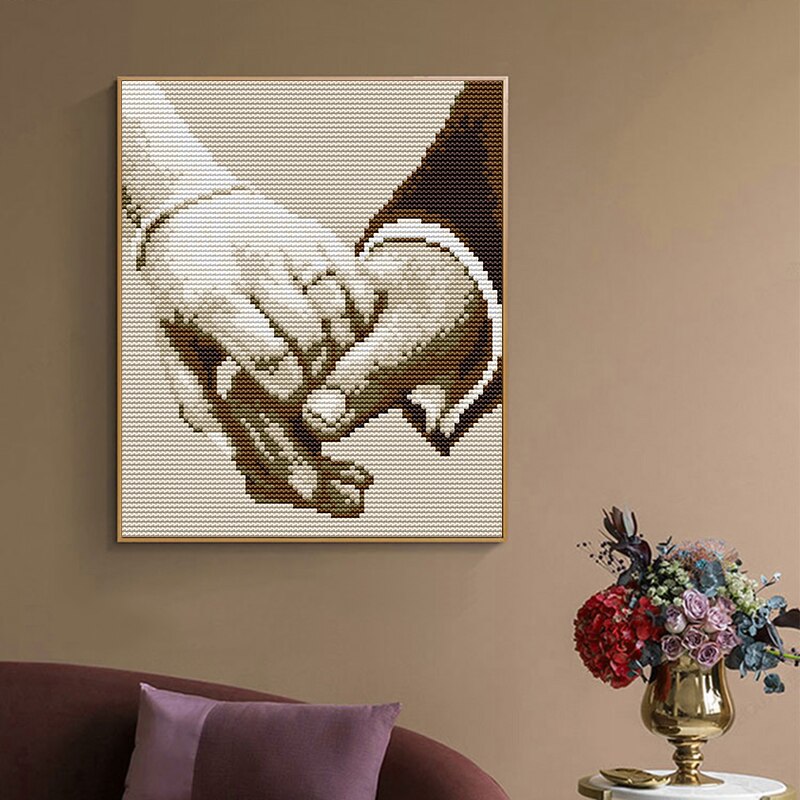 Joy Sunday Hand in Hand Pattern Cross Stitch Set D... – Vicedeal