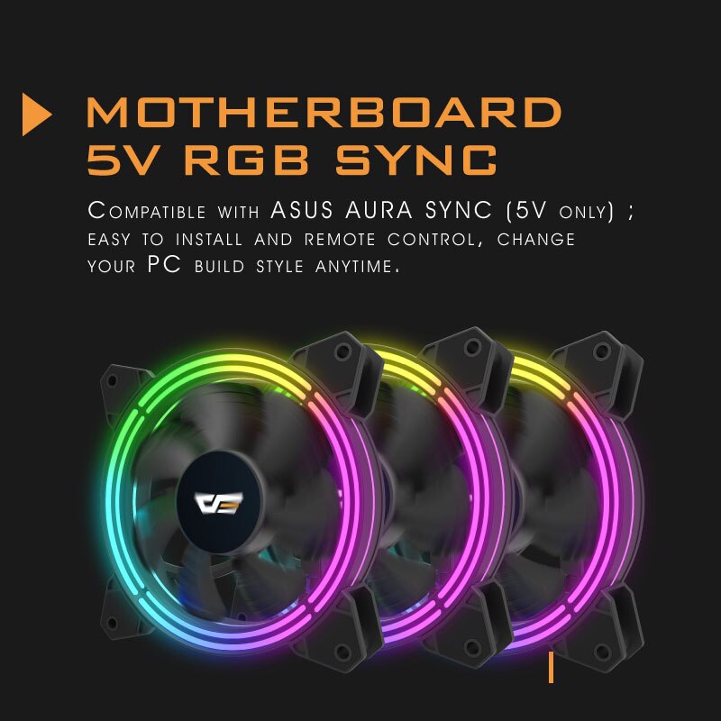 Aigo MR12 120mm rgb caja de refrigeración ventilad... – Grandado