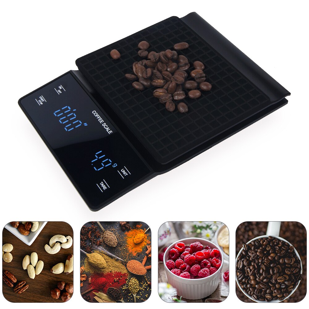 3KG/0.1g Coffee Scale Drip Coffee Scale With Timer... – Grandado