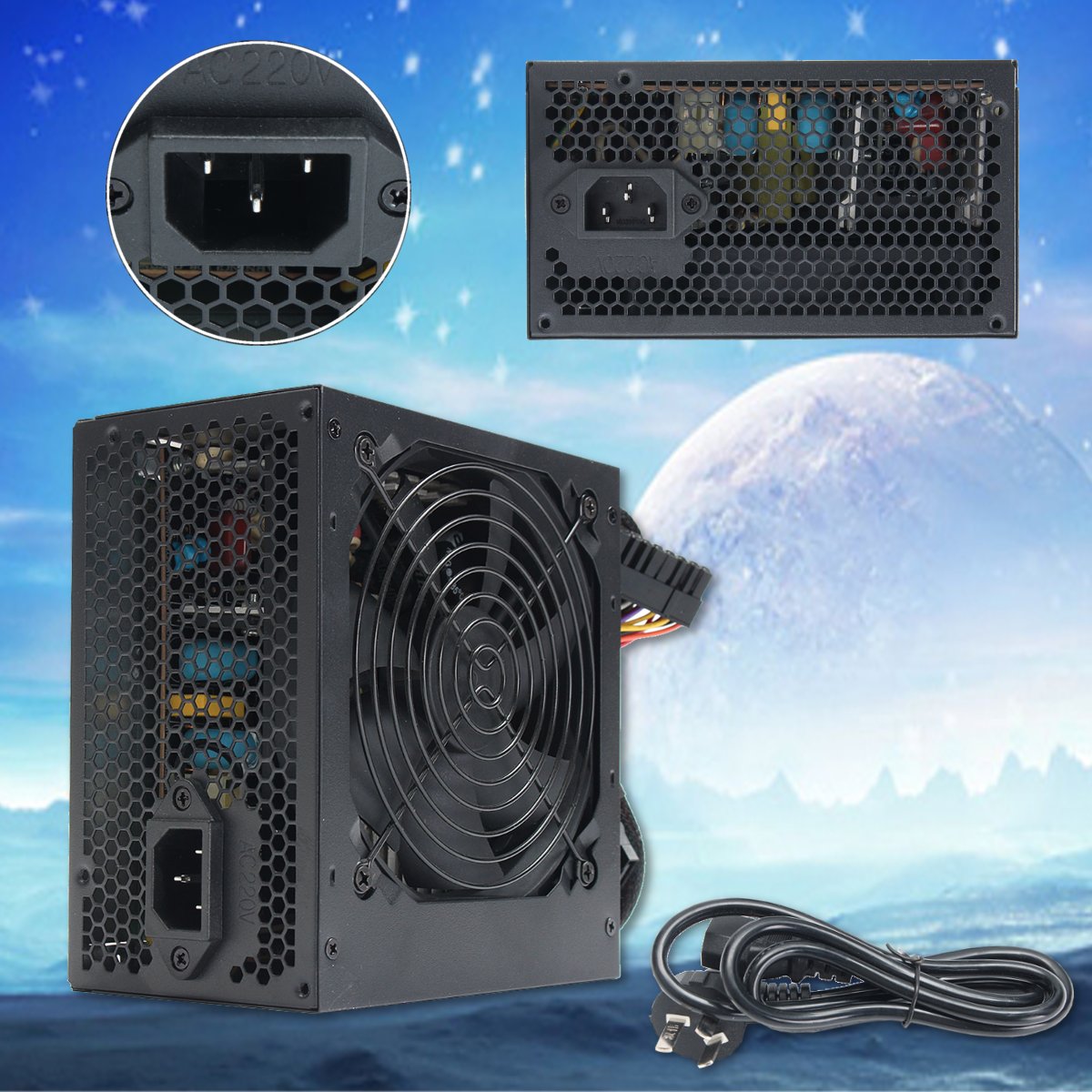 650W 220V PC Power Supply 12cm Hyfraulic Bearing F... – Vicedeal