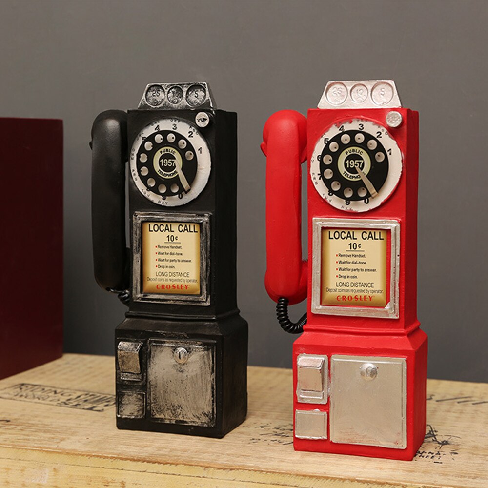 Creativity Vintage Telephone Model Resin Hanging O... – Grandado