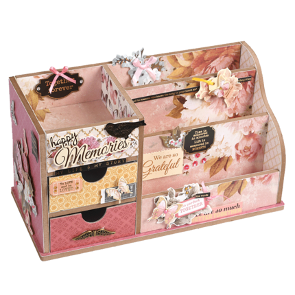 vintage mini diy storage box scrapbooking jewelry ... – Vicedeal