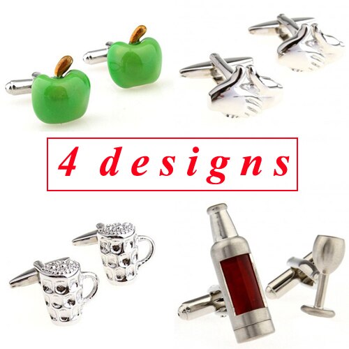 4 Designs Men Cufflink Cuff Link – Grandado