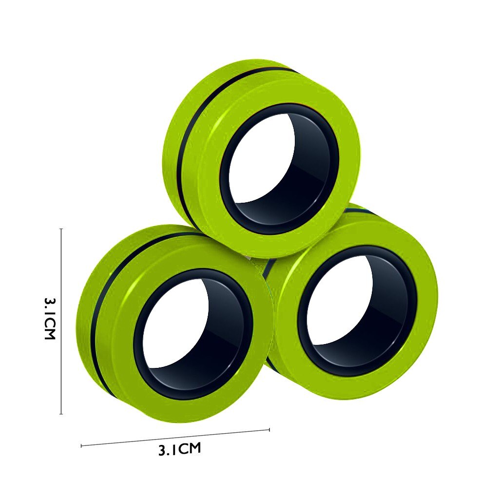 3PCS Magnetic Rings For Autism ADHD Anxiety Relief... – Grandado