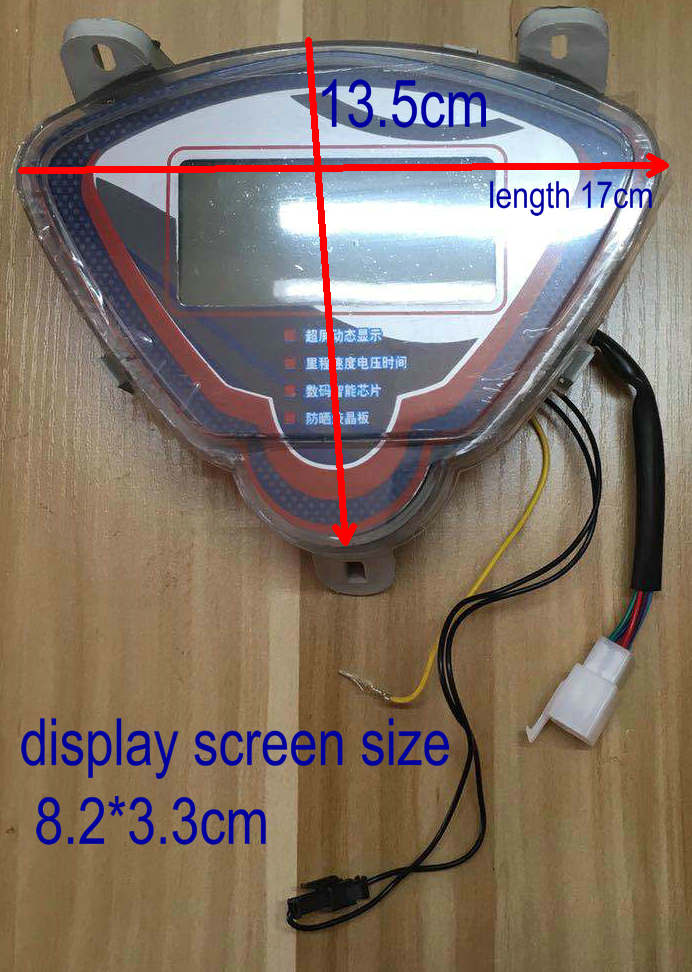 white screen speedometer 48-96v LCD display instru... – Grandado
