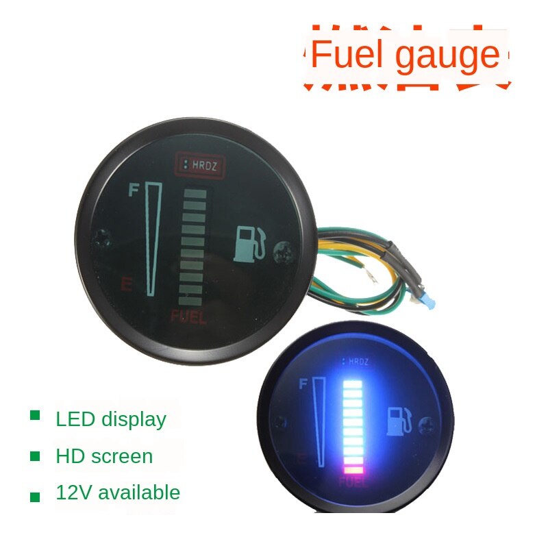 52mm Fuel Gauge 12V LED Fuel Gauge Automobile Moto... – Grandado