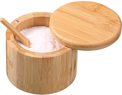 Storage Boxes Salt Box Wooden Bamboo Storage Box W... – Grandado