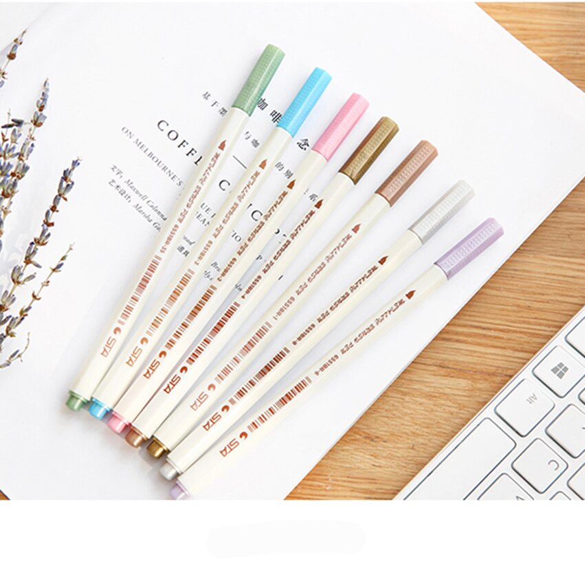 Metallic Pearlescent Soft Color Pen 1.0-1.5mm Colo... – Grandado