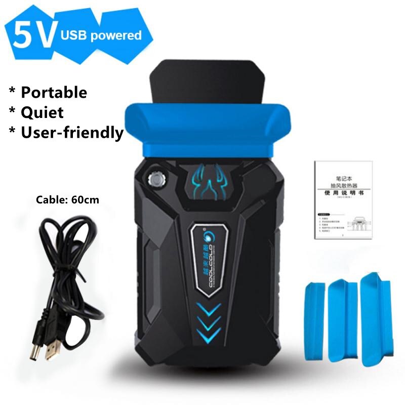 Notebook Cooler USB Air Extracting Laptop Cooler S... – Grandado
