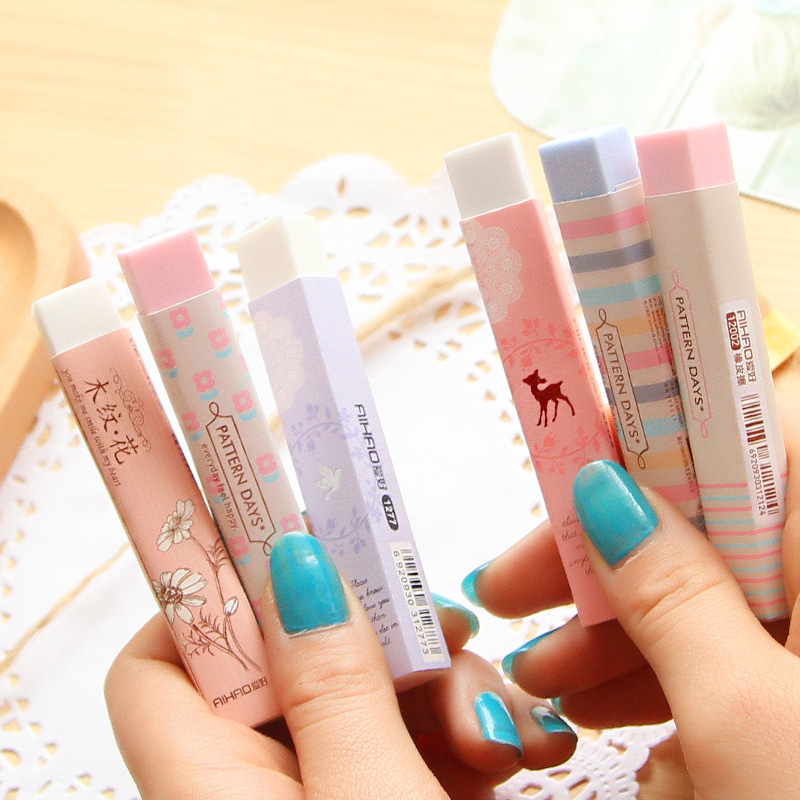 Kawaii Cartoon Flower Pencil Erasers for Office Sc... – Vicedeal