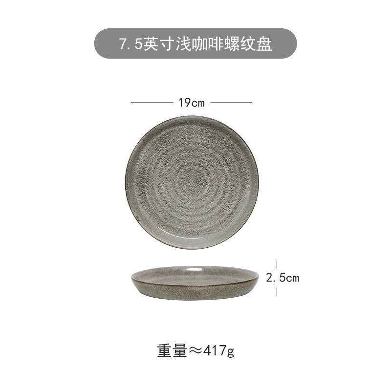 Japanese Vintage Ceramic Plate Round Trays Fruit S... – Vicedeal