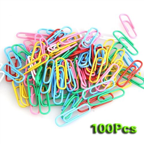 SOSW-100 pcs Paper Clips Staple Files Parentheses ... – Grandado
