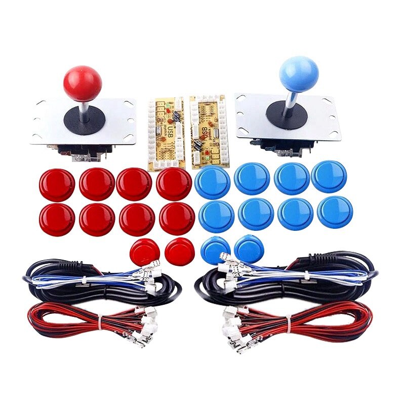 2 Speler Arcade Joystick Diy Kits Usb Encoder Om P... – Vicedeal