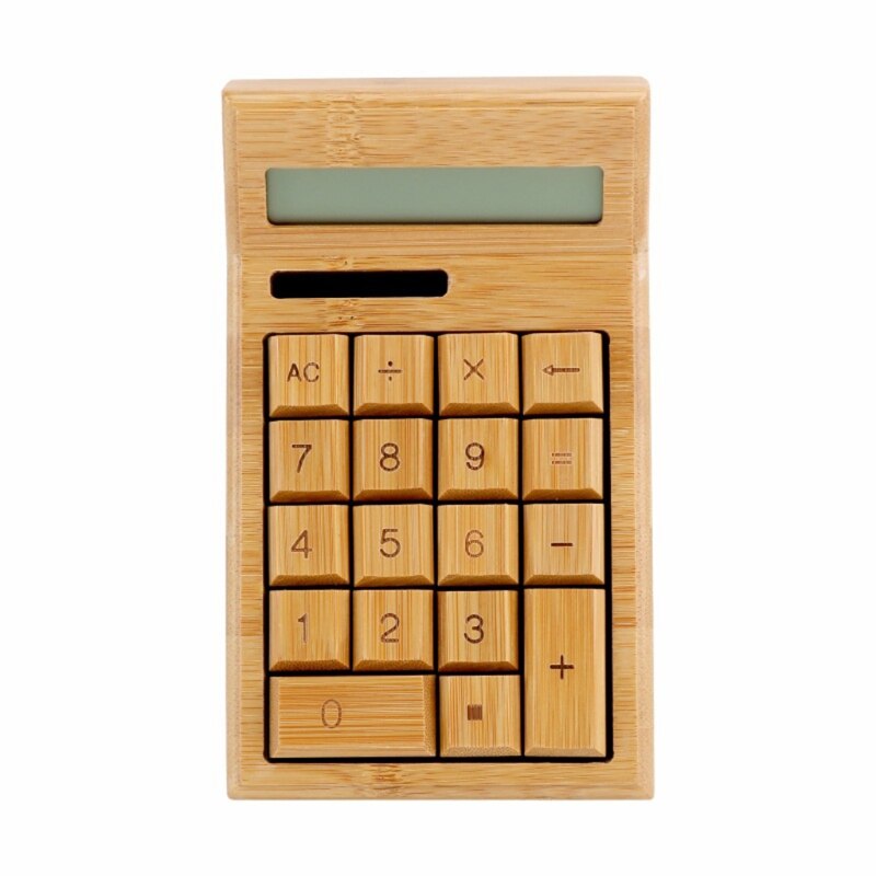 Bamboo Office Calculator 12 Digit LCD Display Scho... – Grandado