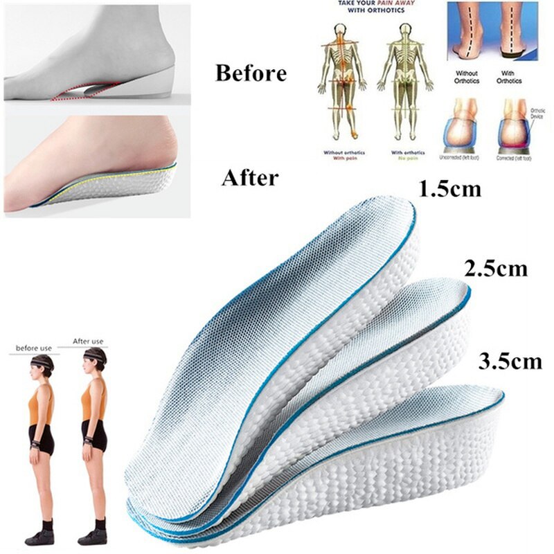 Orthotic Insole Arch Support Increase Insole Flat ... – Vicedeal