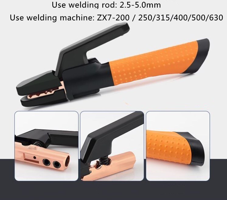 500A electric welding tongs pure copper integrated... – Grandado