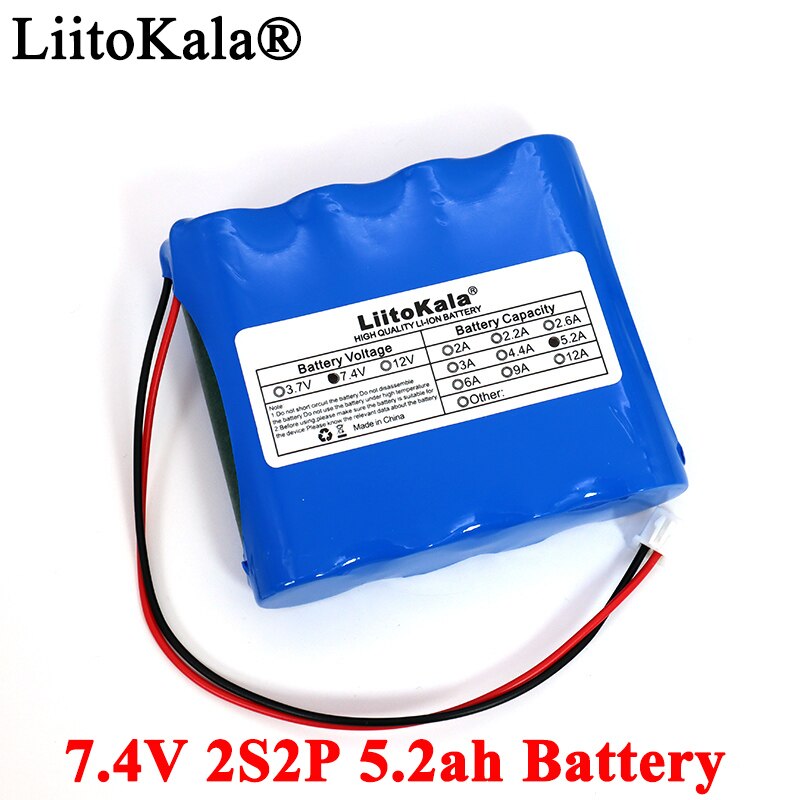 Liitokala 7.4V 18650 Lithium Battery Pack 2S 6ah 9... – Grandado