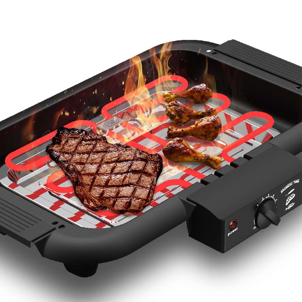 2000W Household BBQ Grill Electric Barbecue Machin... – Grandado