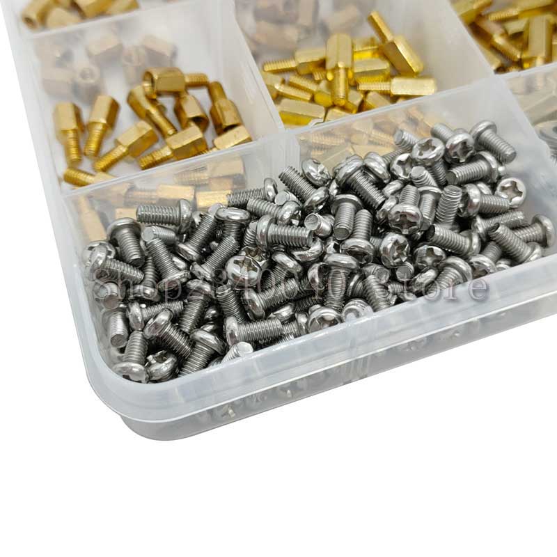 750Pcs/set M2 Brass Studs Pillars Standoff Spacers... – Vicedeal