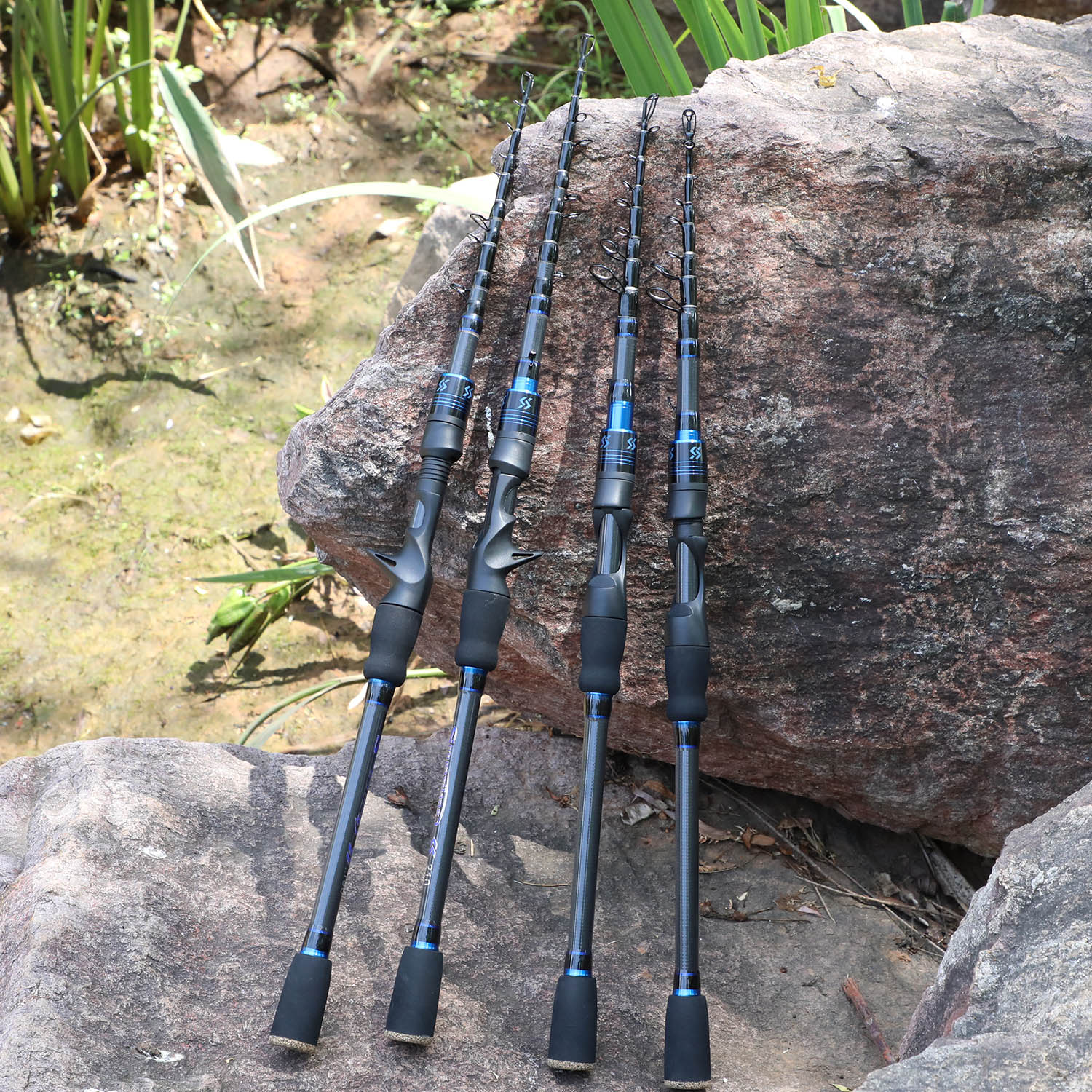 Sougayilang 1.8m 2.1m teleskopisk fiskestang kulfi... – Grandado