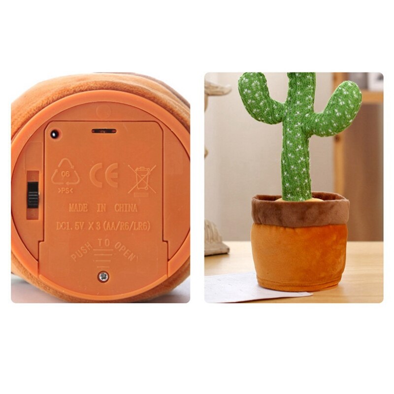 Adjustable Volume Control, Dancing Cactus Toy Talk... – Vicedeal