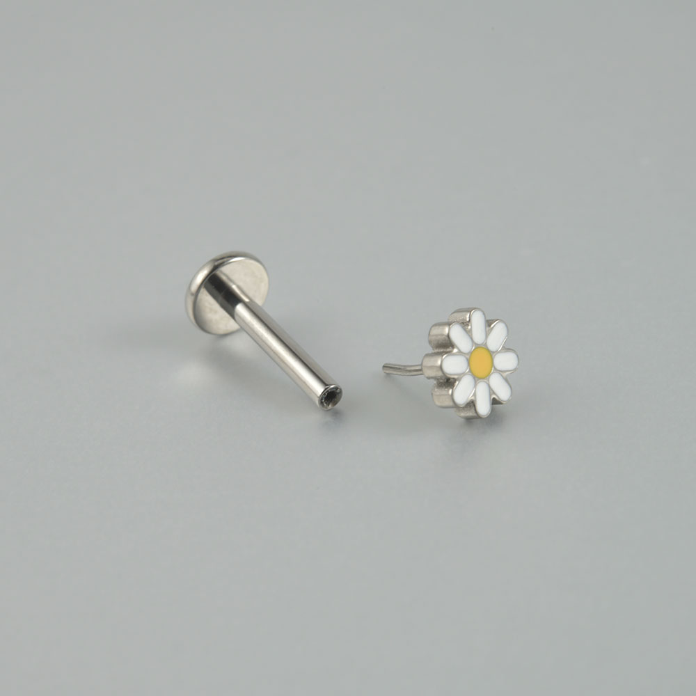 Dreamlee PC G23 Titanium Flower Threadless Labret ... – Grandado