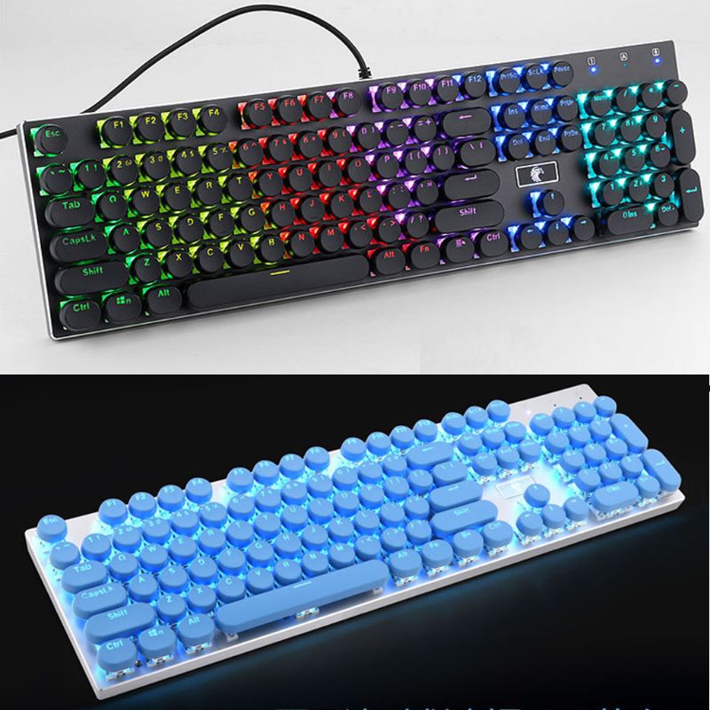 For Backlit Classy Player Stylized 104 Keys Retro ... – Vicedeal