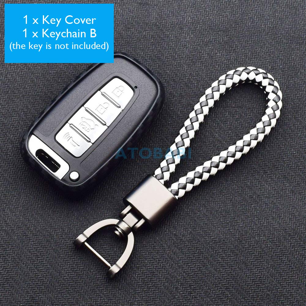 Carbon Silicone Car Key Case For Kia K5 Sportage S... – Grandado