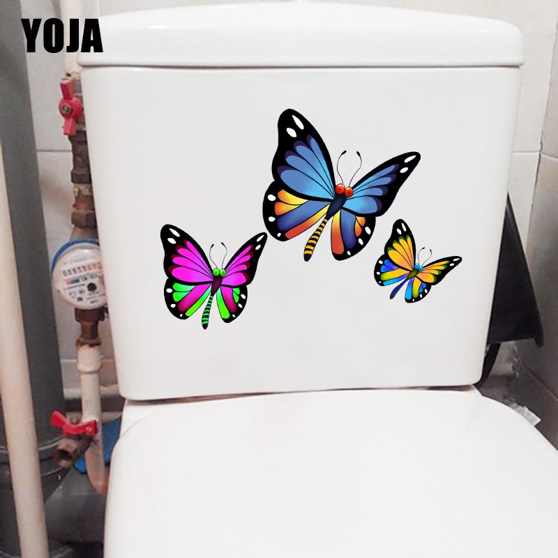 YOJA 21.9X16CM Leuke Cartoon Vlinder Muurstickers ... – Grandado