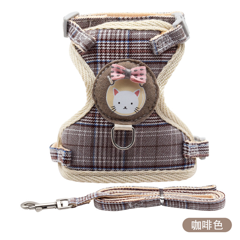 Pet Supplies Lattice Dog Chest Strap Leash Cat Pup... – Grandado