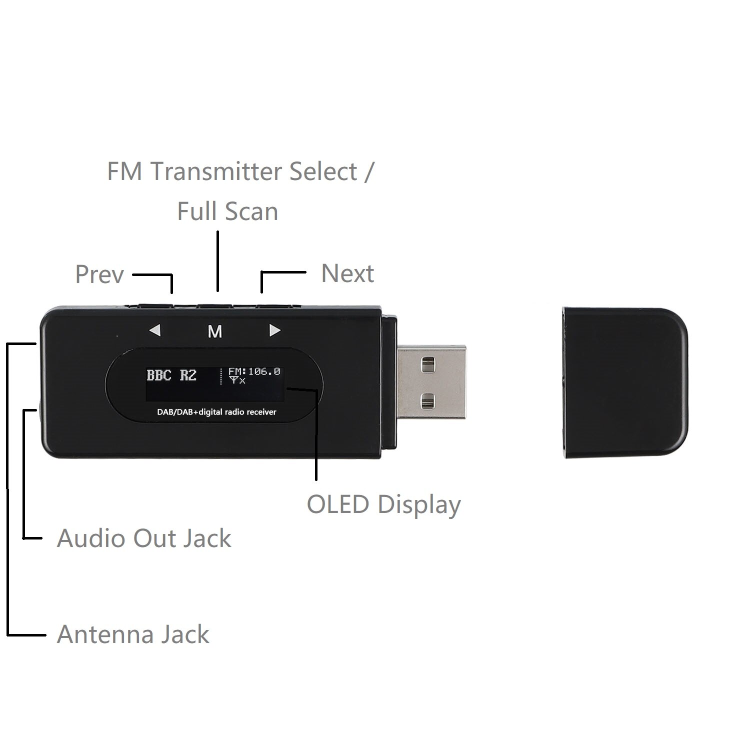 Universele Auto Dab Digitale Ontvanger Draagbare P... – Grandado
