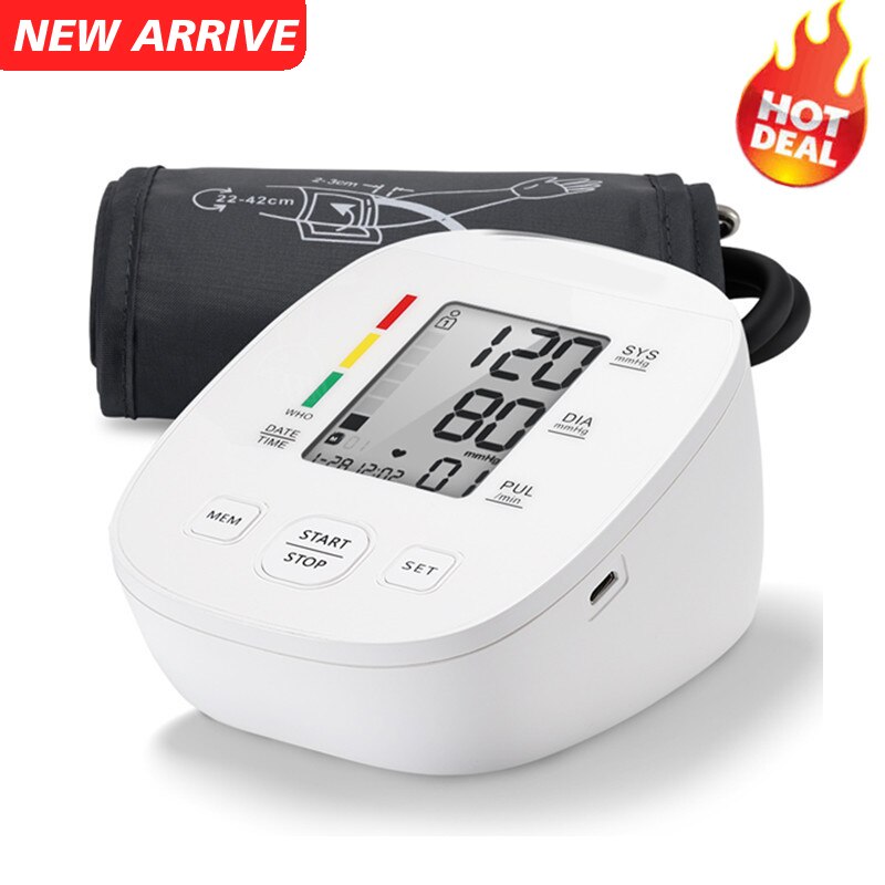 Blood Pressure Monitor Tensiometer Upper Arm Autom... – Grandado
