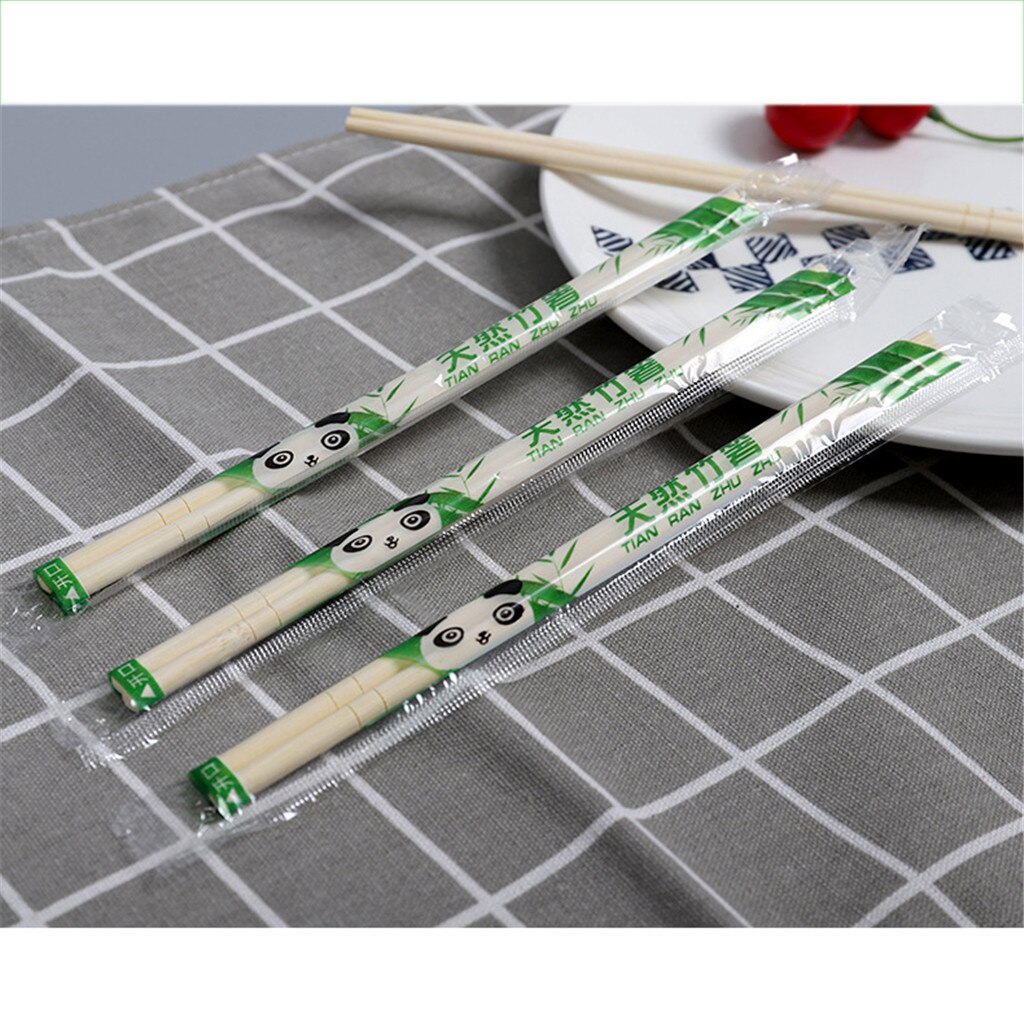 100pairs Disposable Bamboo Wood Chopsticks Restaur... – Grandado