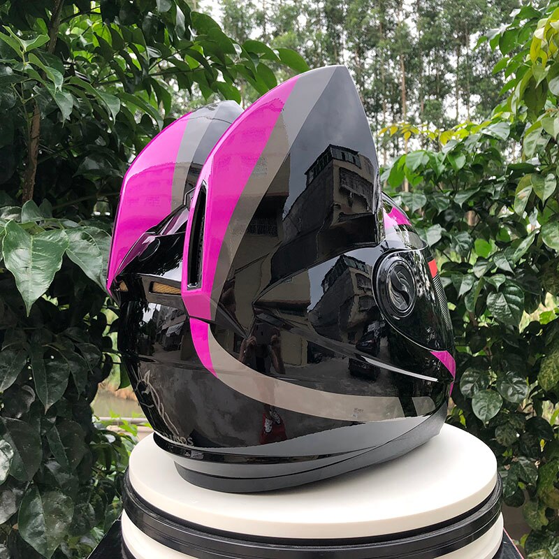 Men Women Full Face Racing Helmet Personality Cat ... – Vicedeal