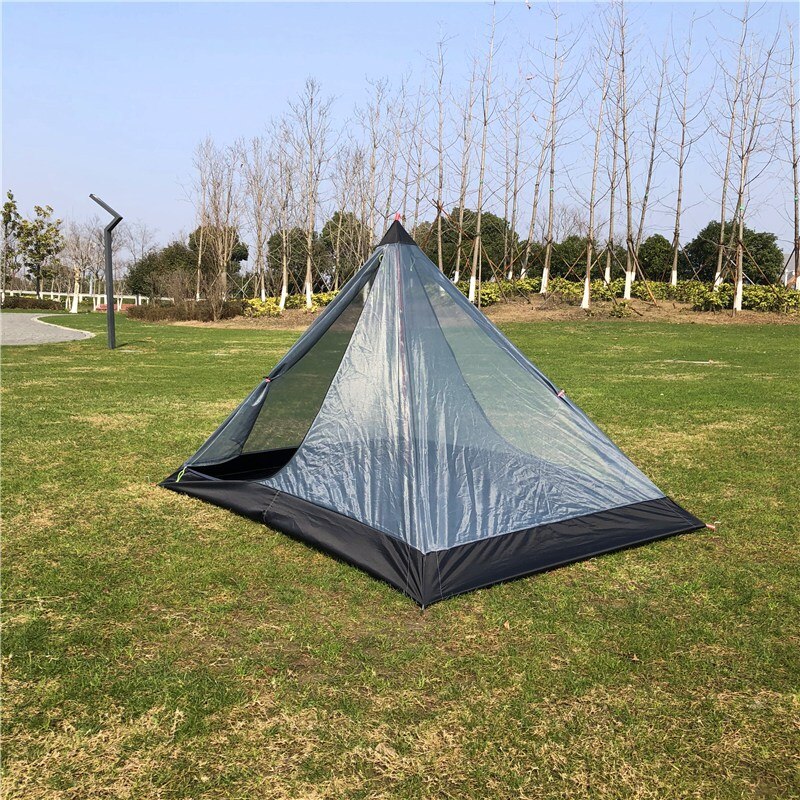 Ultralichte piramide net zomer mesh tent 1-2 perso... – Grandado