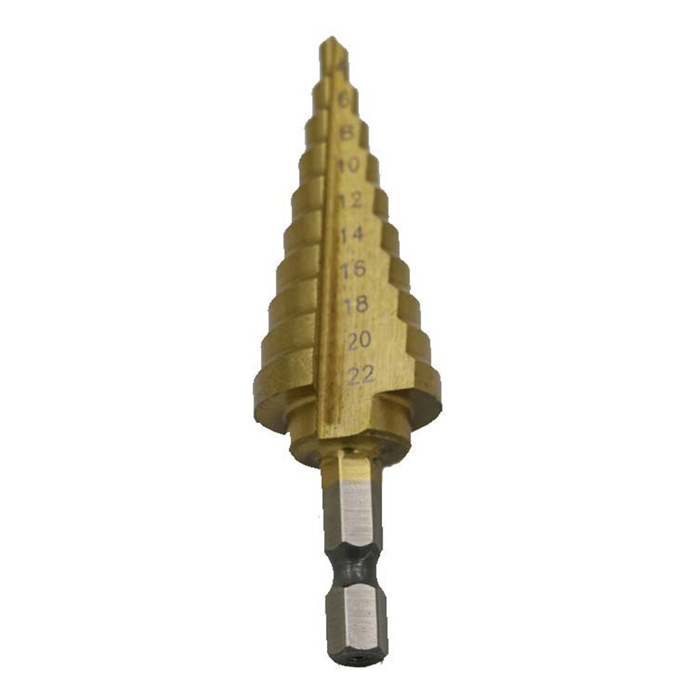 4-22Mm Hss 4241 Hex Titanium Cone Boor Hole Cutter... – Grandado