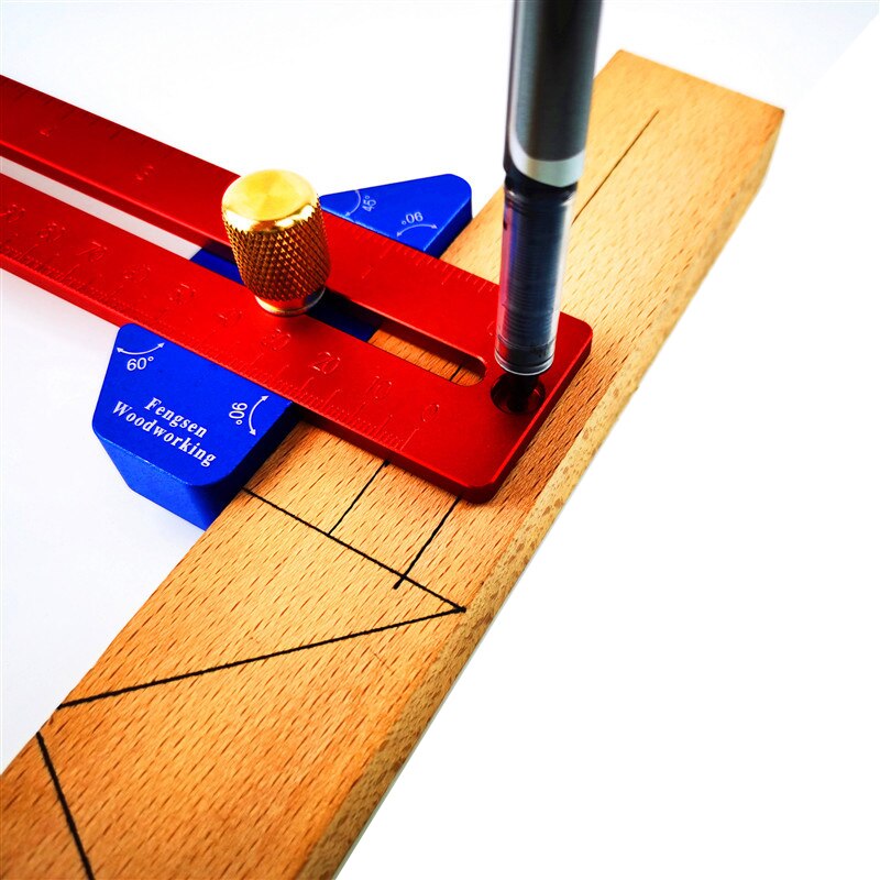 Marking Square Ruler 200/300/400mm Woodworking Mac... – Grandado