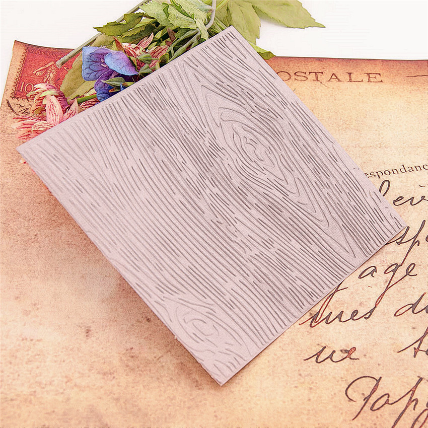 15*15cm wood grain Embossing folders Plastic bump ... – Grandado