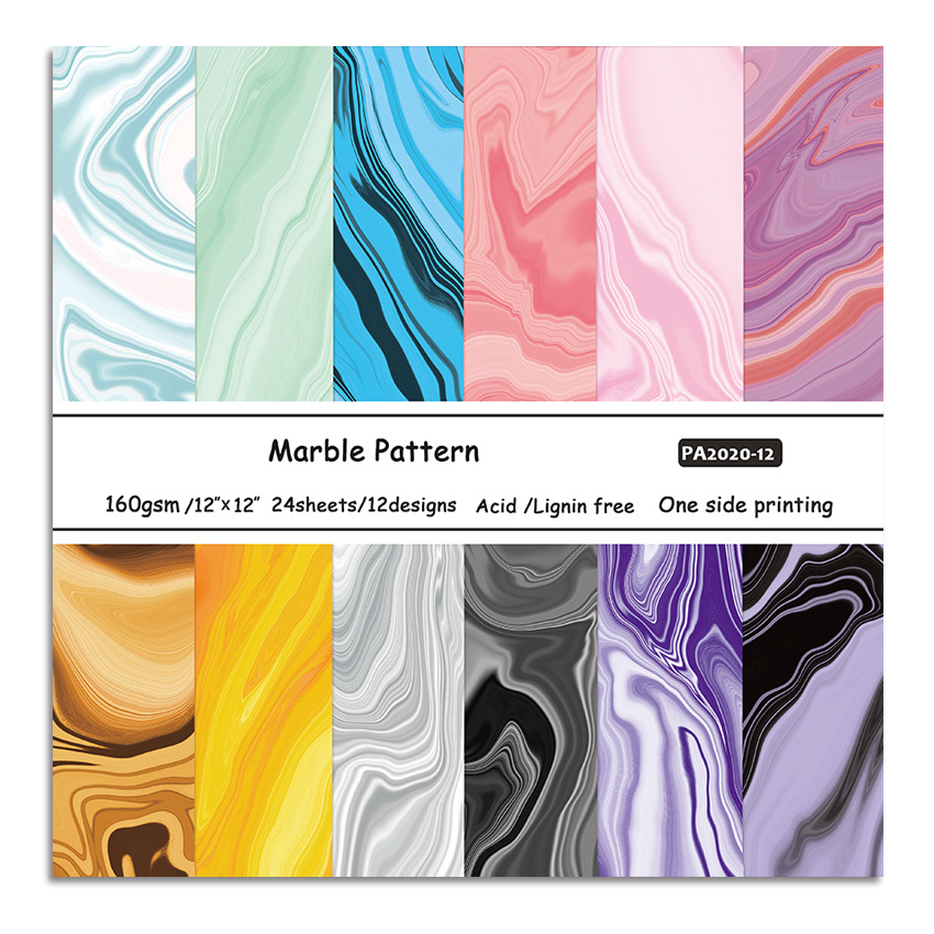 12" 24Pcs/Lot Mountains Retro Material Papers... – Grandado