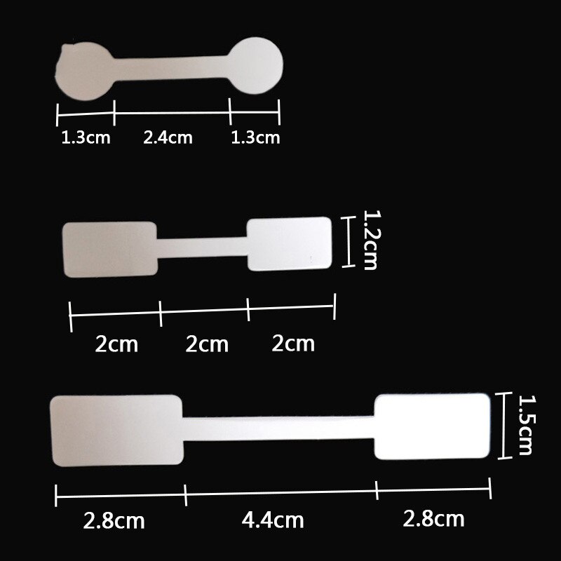 50 pieces of jewelry labels/100 pieces of white se... – Grandado