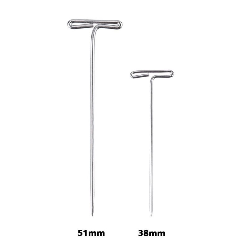 Steel T-pins 2 Inch, 1-1/ 2 Inch for Blocking Knit... – Vicedeal
