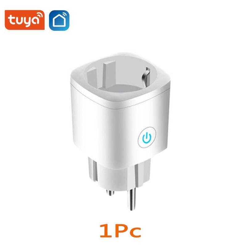 Tuya 16A WiFi EU Smart Plug Socket Remote Voice Co... – Vicedeal